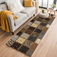 Area Rug 2x6ft Wild Tiger Leopard Cow Texture Area Rugs Washable Low ...