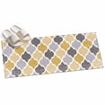 Area Rug 2x6ft Yellow Gray Moroccan Pattern Area Rugs for Kitchen ...