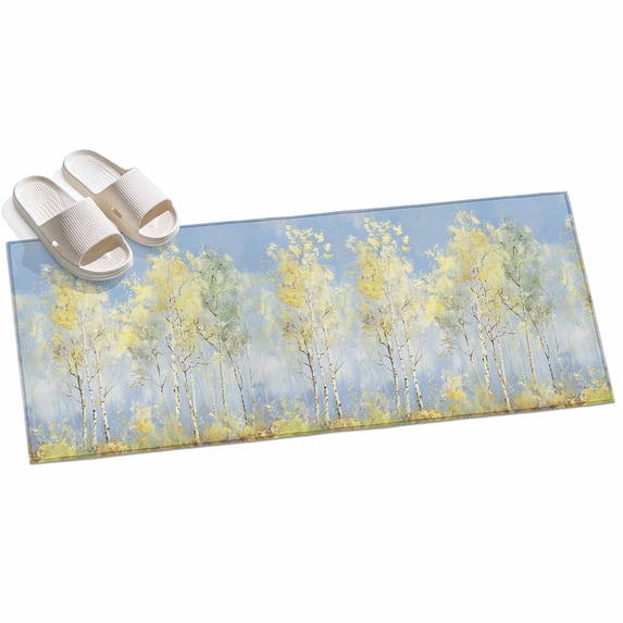 Area Rug 2x6ft Yellow Tree Plant Area Rugs for Kitchen Runner Rug ...