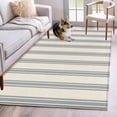 Area Rug 3x5 Ft, Blue Striped Non Slip Area Rugs for Bedroom, Modern ...