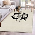 Area Rug 3x5 Ft, Letter C Non Slip Area Rugs for Bedroom, Monogram ...