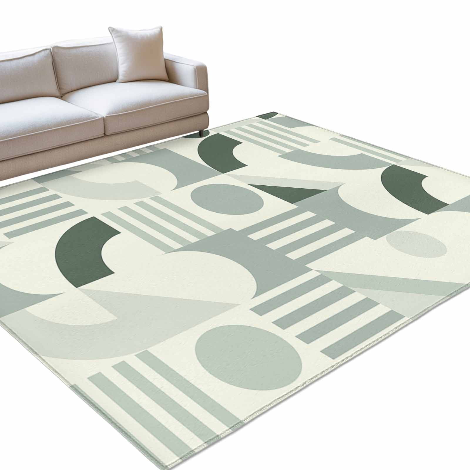 Area Rug 3x5ft Abstract Geometric Washable Area Rugs for Living Room ...