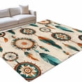 Area Rug 3x5ft, Abstract Indian Totem Washable Rugs for Living Room ...