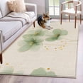 Area Rug 3x5ft Abstract Watercolor Flowers Area Rugs Washable Low Pile ...