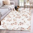 Area Rug 3x5ft, Autumn Gradient Watercolor Leaves Washable Rugs for ...