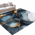 Area Rug 3x5ft Black Abstract Marble Washable Area Rugs for Living Room ...