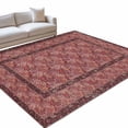 Area Rug 3x5ft Boho Pink Flowers Washable Area Rugs for Living Room ...