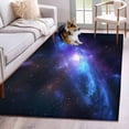Area Rug 3x5ft Cosmic Blue Purple Area Rugs Washable Low Pile Floor ...