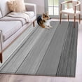 Area Rug 3x5ft Country Gray Ombre Stripe Area Rugs Washable Low Pile ...