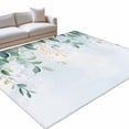 Area Rug 3x5ft Eucalyptus Leaves Washable Area Rugs for Living Room ...