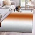 Area Rug 3x5ft Farmhouse Orange Grey Gradient Area Rugs Washable Low ...