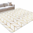 Area Rug 3x5ft Geometric Abstract Stripes Washable Area Rugs for Living ...