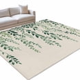 Area Rug 3x5ft Green Branch Washable Area Rugs for Living Room Spring ...
