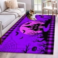 Area Rug 3x5ft, Halloween Castle Witch Full Moon Washable Rugs for ...