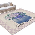 Area Rug 3x5ft Hydrangea with Bottle Washable Area Rugs for Living Room ...