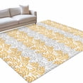 Area Rug 3x5ft Leaf Tree Branch Washable Area Rugs for Living Room Grey ...