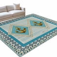 Area Rug 3x5ft Nautical Retro Anchor Washable Area Rugs for Living Room ...