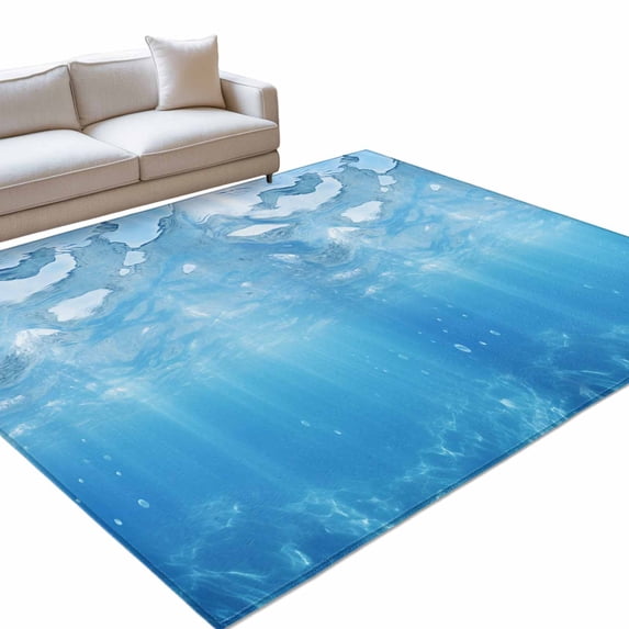 Area Rug 3x5ft Ocean Summer Sunlight Washable Area Rugs for Living Room ...