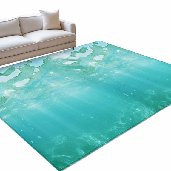 Area Rug 3x5ft Ocean Summer Sunlight Washable Area Rugs for Living Room ...