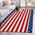 Area Rug 3x5ft, Patriotic USA Star Stripes Flag Washable Rugs for ...
