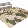 Area Rug 3x5ft Pear Blossom Flower Washable Area Rugs for Living Room ...