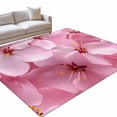 Area Rug 3x5ft Pink Spring Pastoral Washable Area Rugs for Living Room ...