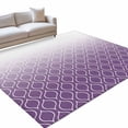 Area Rug 3x5ft Purple Morocco Washable Area Rugs for Living Room Ombre ...