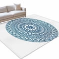 Area Rug 3x5ft, Retro Green Bohemian Pattern Washable Rugs for Living ...