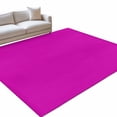 Area Rug 3x5ft Rosy Red Washable Area Rugs for Living Room Solid Pink ...