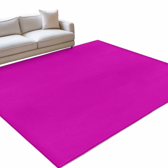 Area Rug 3x5ft Rosy Red Washable Area Rugs for Living Room Solid Pink ...