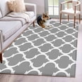 Area Rug 3x5ft Rustic Morocco Lattice Pattern Area Rugs Washable Low ...