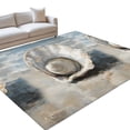 Area Rug 3x5ft Shell Beach Ocean Washable Area Rugs for Living Room Oil ...