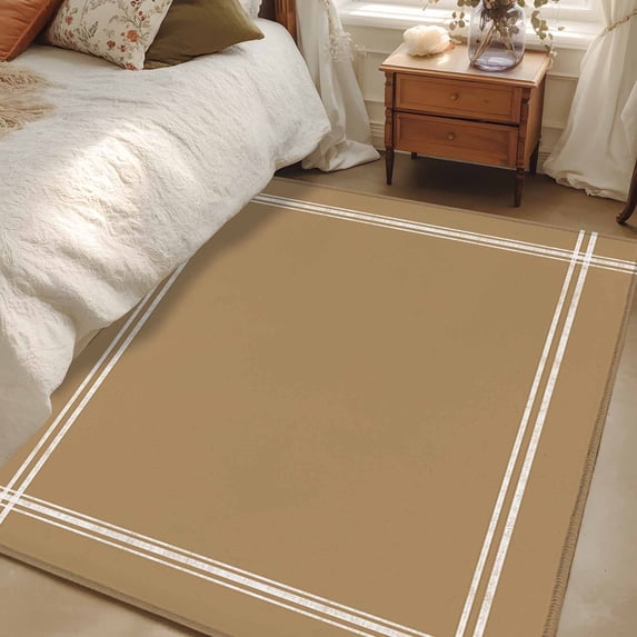 Area Rug 3x5ft Solid Color Carpets Indoor Floor Area Mat Washable ...