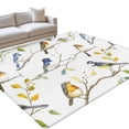 Area Rug 3x5ft Spring Bird Washable Area Rugs for Living Room Tree ...
