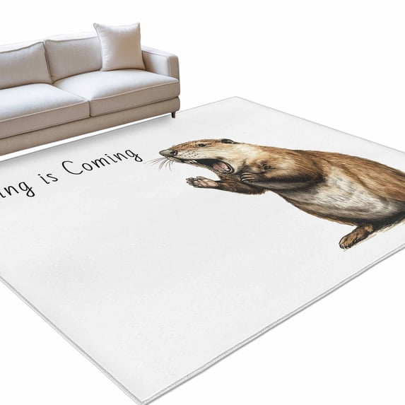 Area Rug 3x5ft Spring Is Coming Washable Area Rugs for Living Room Cute ...