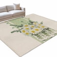 Area Rug 3x5ft Summer Daisy Bloom Washable Area Rugs for Living Room ...