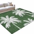 Area Rug 3x5ft, Tropical Coconut Tree Silhouette Washable Rugs for ...