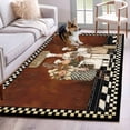 Area Rug 3x5ft Vintage Bakery Chefs Area Rugs Washable Low Pile Floor ...