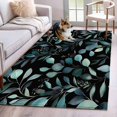 Area Rug 3x5ft Vintage Eucalyptus Leaves Area Rugs Washable Low Pile ...
