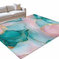 Area Rug 3x5ft Water Pink Marble Washable Area Rugs for Living Room ...
