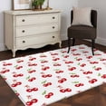 Area Rug 48×72in, Cherry Farm Fruit Seamless Floor Carpet Living Room ...