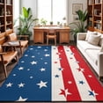 Area Rug 48×72in, Independence Day Stars Red Stripe USA Flag Patriot ...
