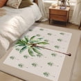 Area Rug 48×72in, Summer Coastal Coconut Tree Floor Carpet Living Room ...