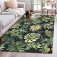 Area Rug 4x6 Ft, Palm Tree Leaves Non Slip Area Rugs for Bedroom ...