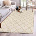 Area Rug 4x6 Ft, Vintage Wheat Color Non Slip Area Rugs for Bedroom ...
