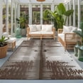 Area Rug 4x6ft, Forest Elk Bird Tree Silhouette Washable Rugs for ...