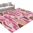Area Rug 5x7ft Abstract Art Washable Area Rugs for Living Room Pink ...
