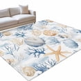 Area Rug 5x7ft Beach Marine Life Washable Area Rugs for Living Room ...