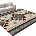 Area Rug 5x7ft Boho Tribal Geometric Washable Area Rugs for Living Room ...