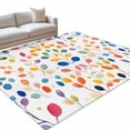 Area Rug 5x7ft Colorful Leaves Washable Area Rugs for Living Room Leaf ...
